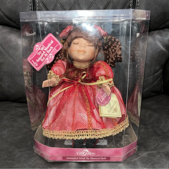 Accents | Animated Wind Up Musical Doll Red | Poshmark